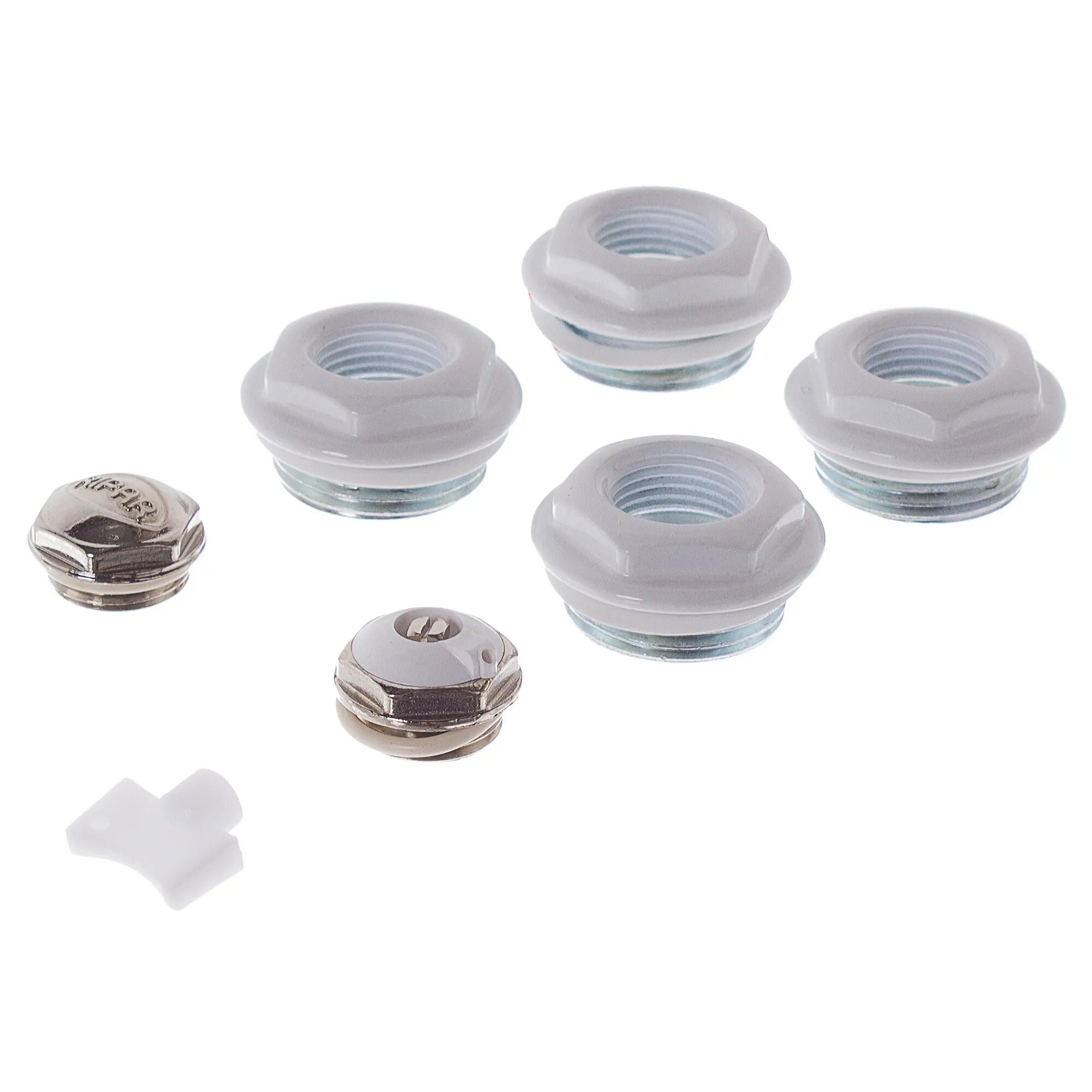 Монтажный комплект для радиатора Rifar 1/2" сталь белый 7 шт.