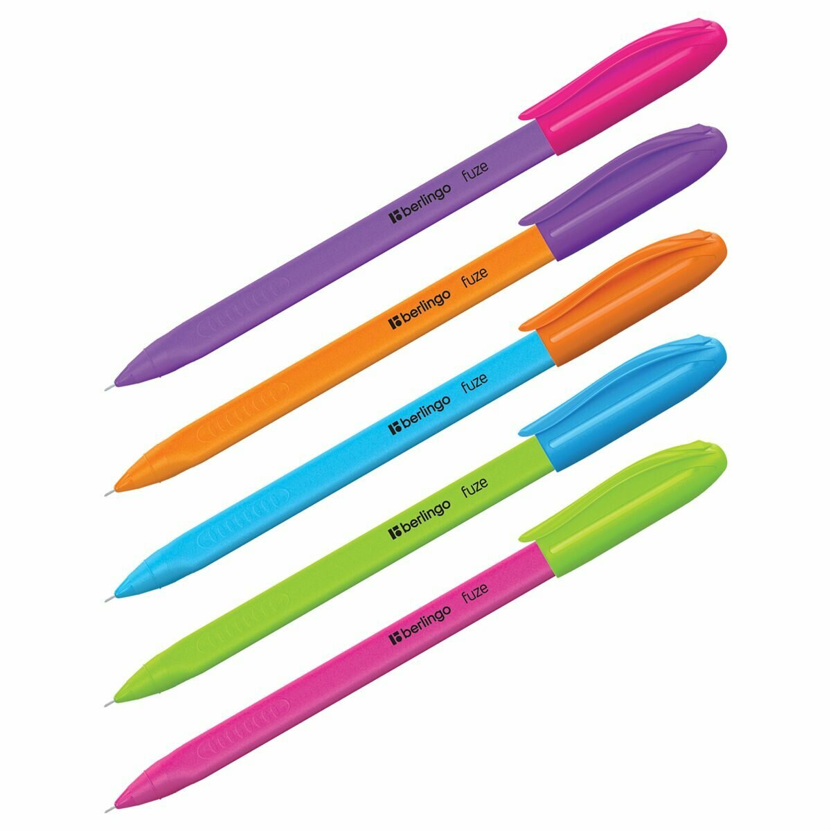 Ручка шариковая Berlingo Triangle Fuze Stick (0.3мм, синяя, корпус цветной) (CBp_05218), 300шт.