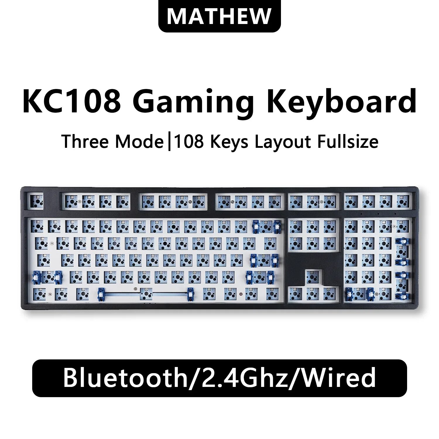 MATHEW KC108 black механическая клавиатура 108 клавиш