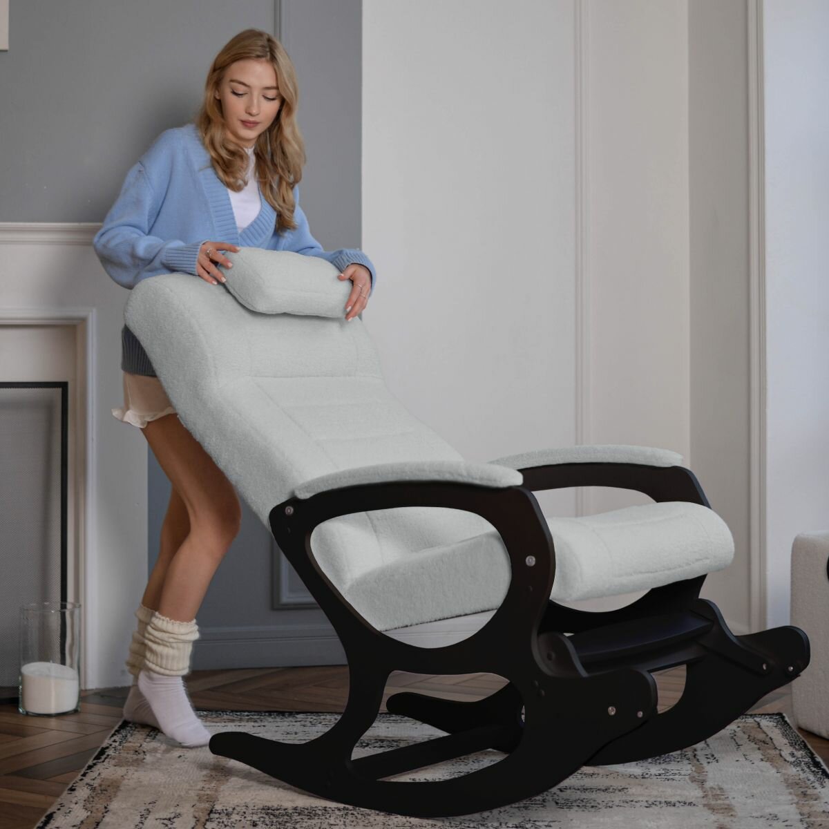 Кресло качалка букле