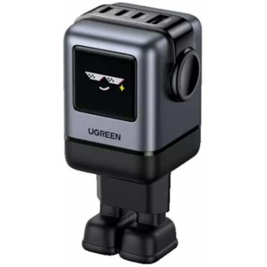 Сетевое зарядное устройство Ugreen X688 (45515B) UNO 100Вт 4-Port GaN USB-A+3*USB-C Fast Charger, серый