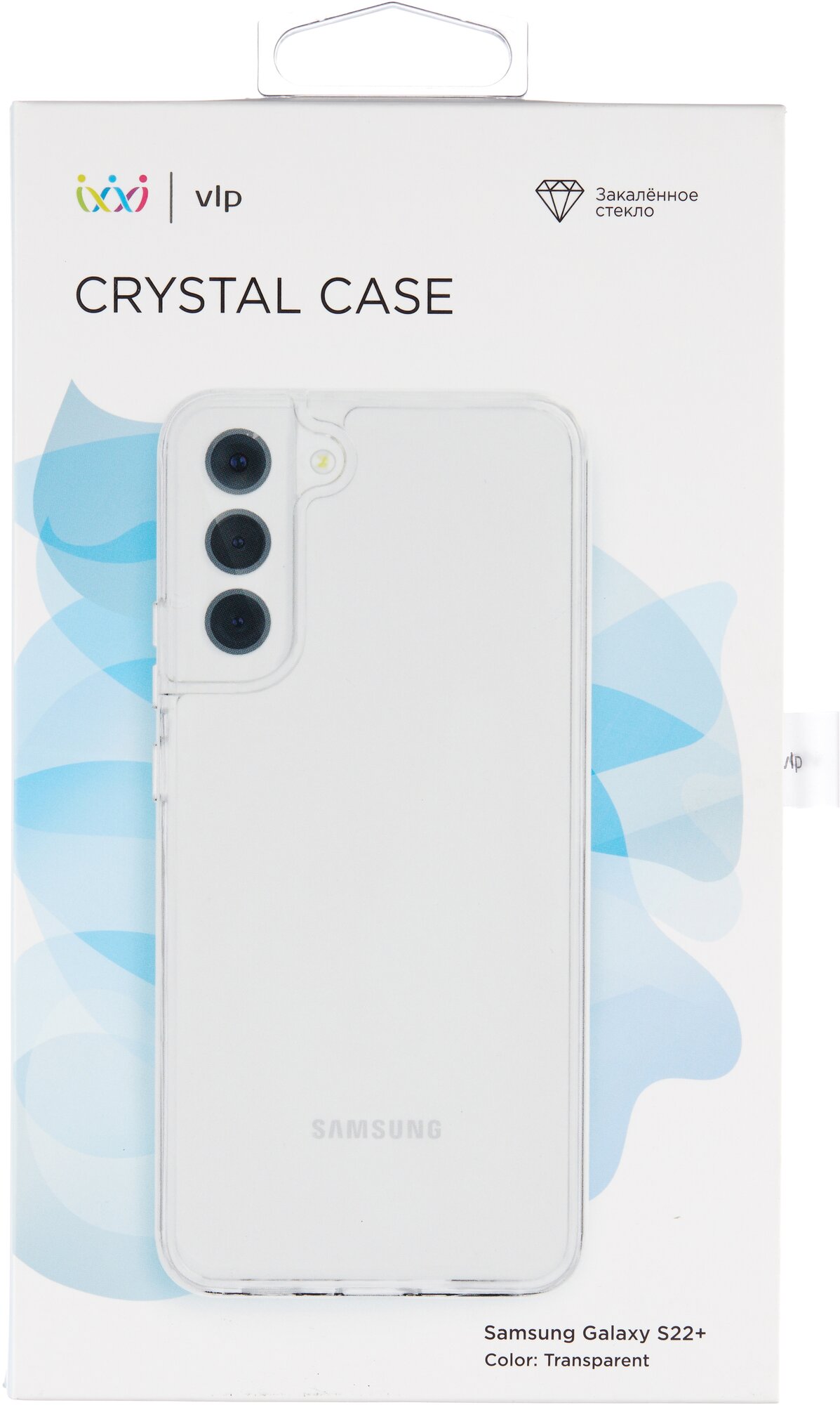 Чехол VLP Crystal Case, для Samsung Galaxy S22+, прозрачный, накладка