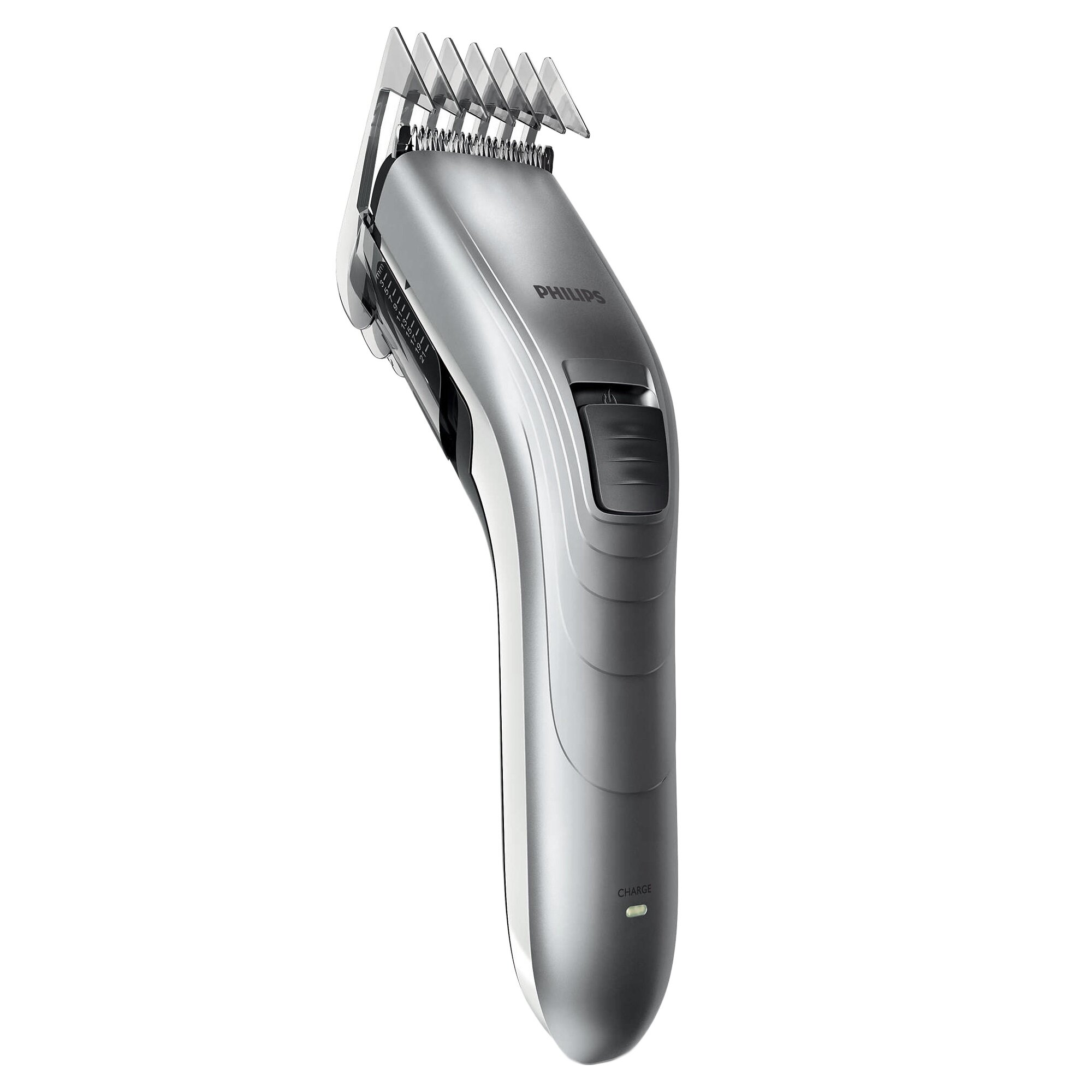 Машинка для стрижки Philips Series 3000 QC5130, серебристая, 11 настроек длины