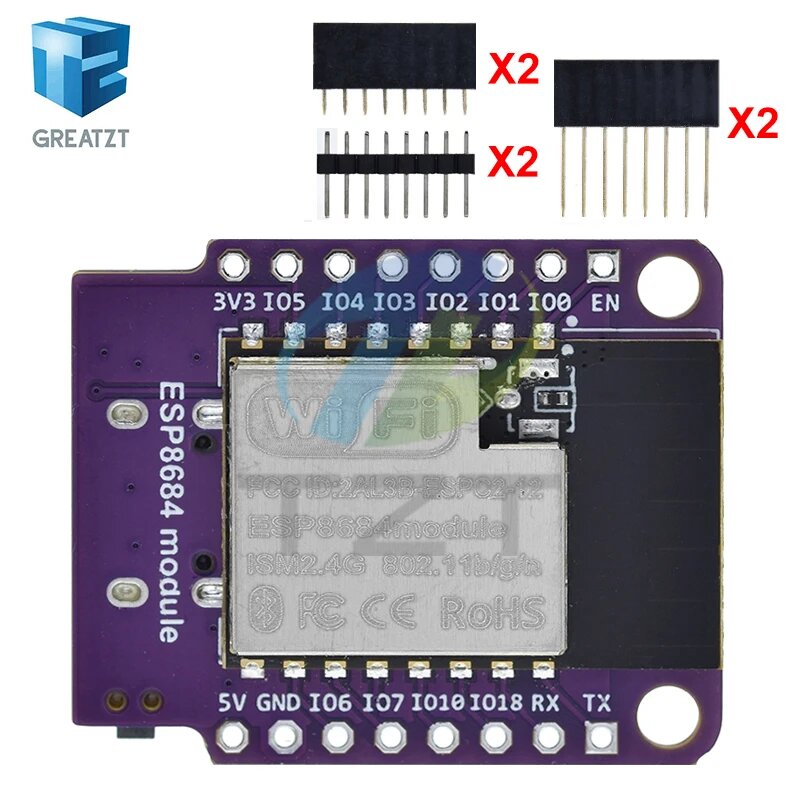 Wemos D1 Mini ESP8266 ESP32 ESP32-C2 ESPC2-12 DevKit последовательный ...