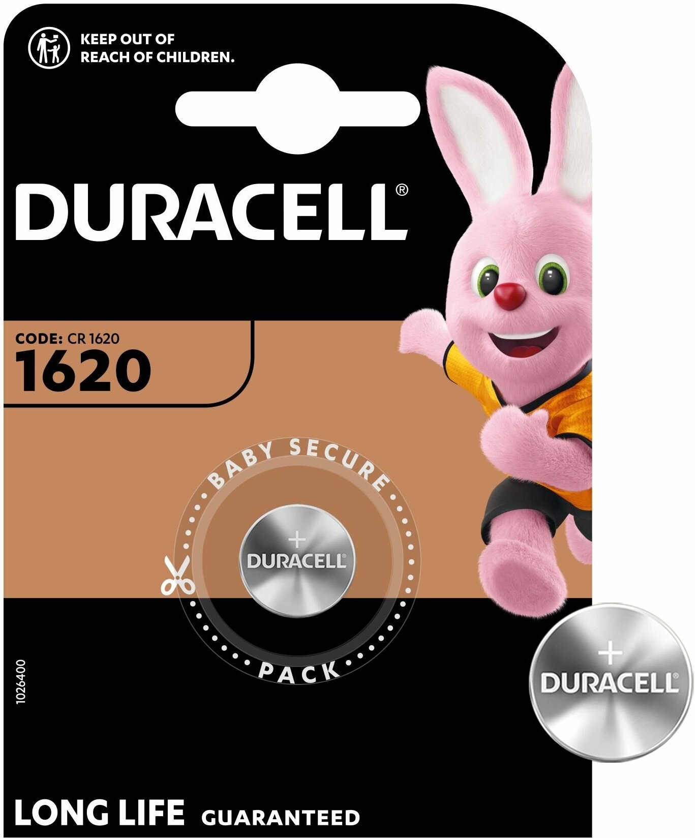 Батарейки Duracell 1620 литиевая 3v 1шт.