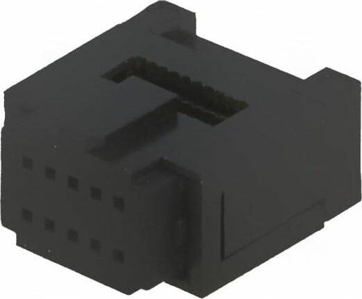 Разъем CONNFLY DS1016-01-10A8B Разъем IDC "мама" PIN 10 IDC шлейф 0,635мм gold flash 1шт