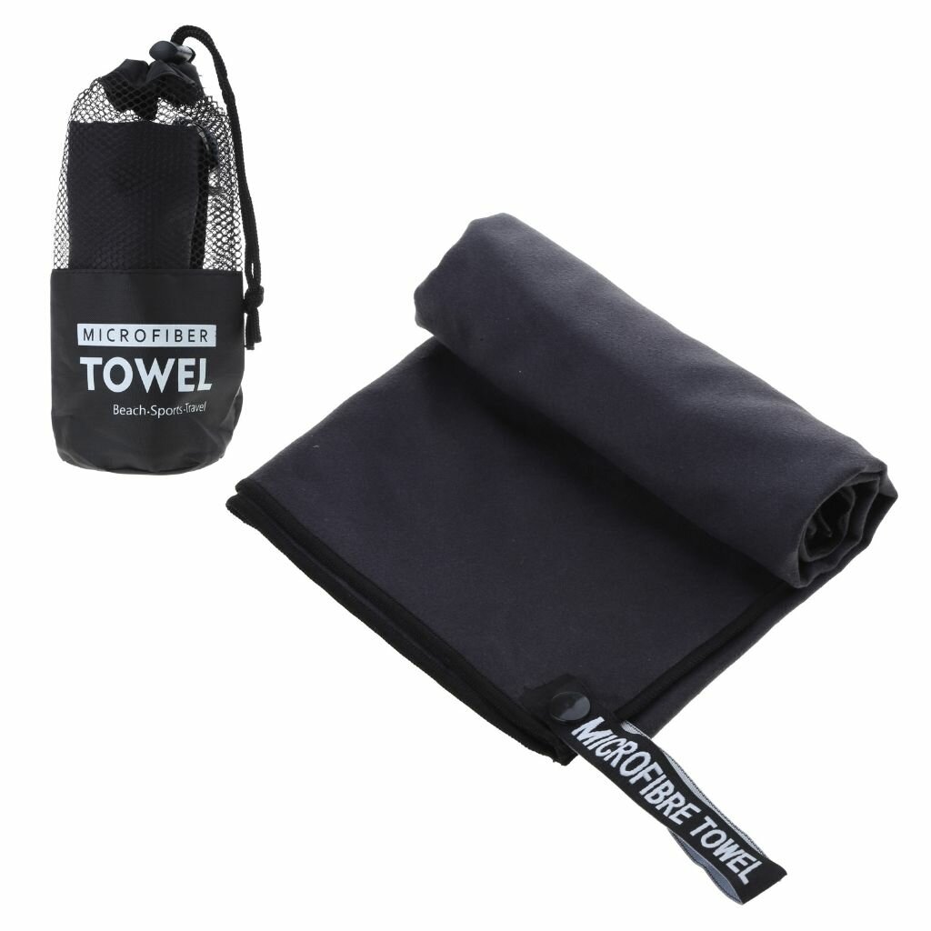 Быстросохнущее полотенце из микрофибры для спорта, путешествий и дома мягкое, компактное и универсальное с высокой впитываемостью