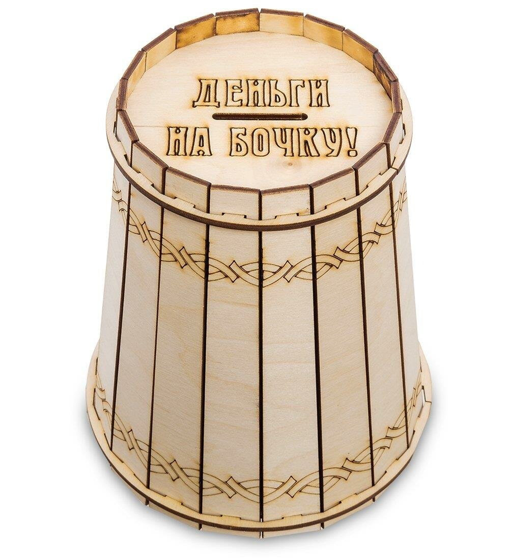 Копилка Бочка бол. A2155048 Народные промыслы, Россия, дерево