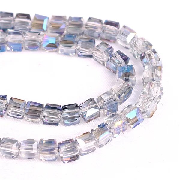 Квадратные хрустальные бусины YUANZHIRUN 6 мм CD18