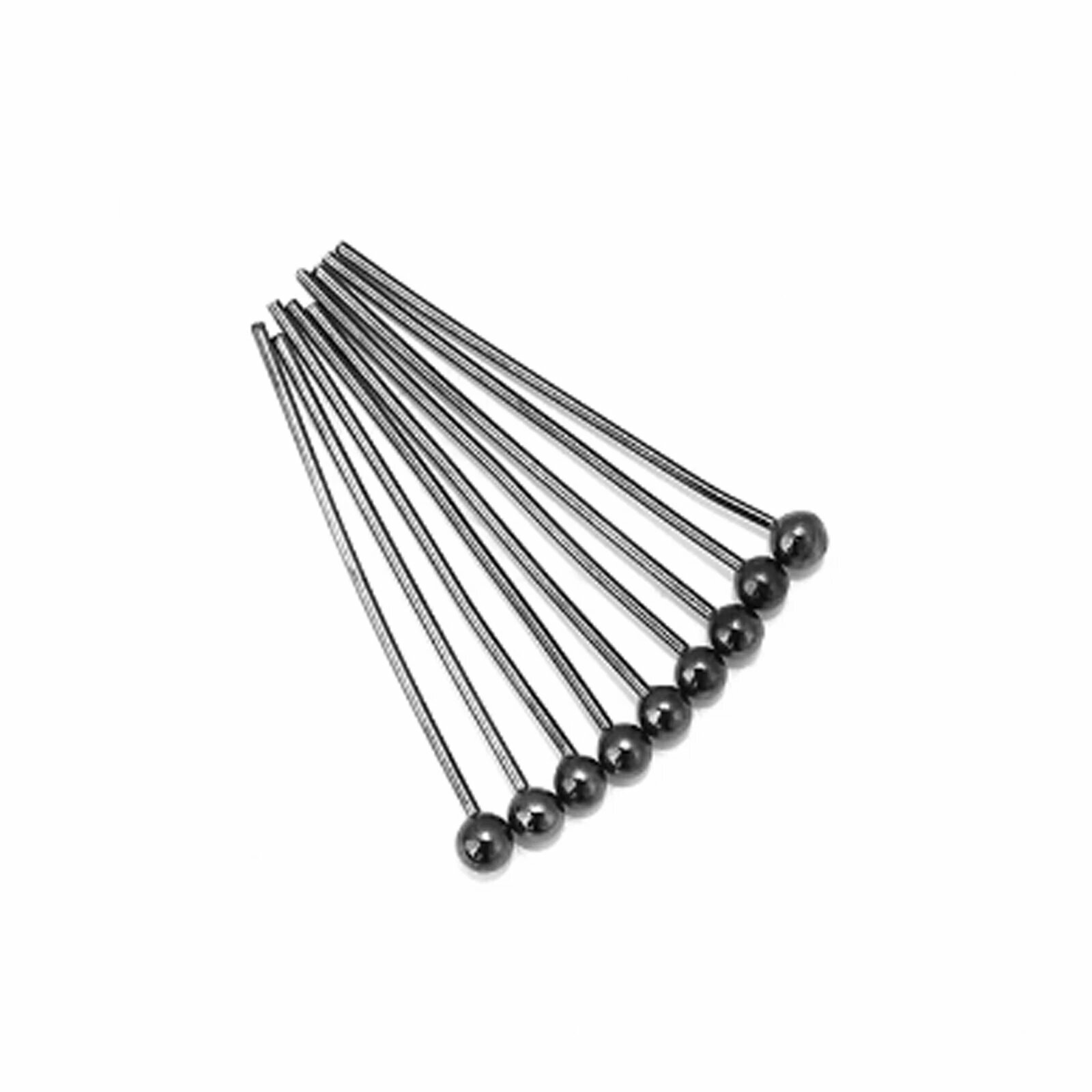 SAUVOO медные булавки с шаровой головкой 100-200 шт. 0.5x20mm 200pcs, Gun Black