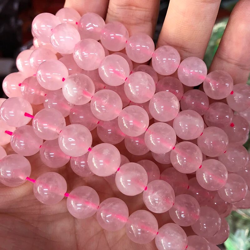 Розовые кварцевые бусины Youth Cadence 4-12 мм 6mm approx 63beads, Rose Pink 1