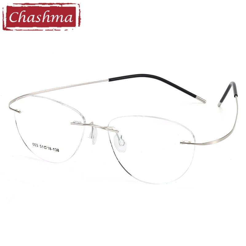 Титановые очки Chashma Silver, Белый