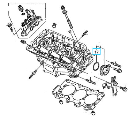 Уплотнительное кольцо; Артикул Honda/Acura: 91301P8AA00 (Оригинал)