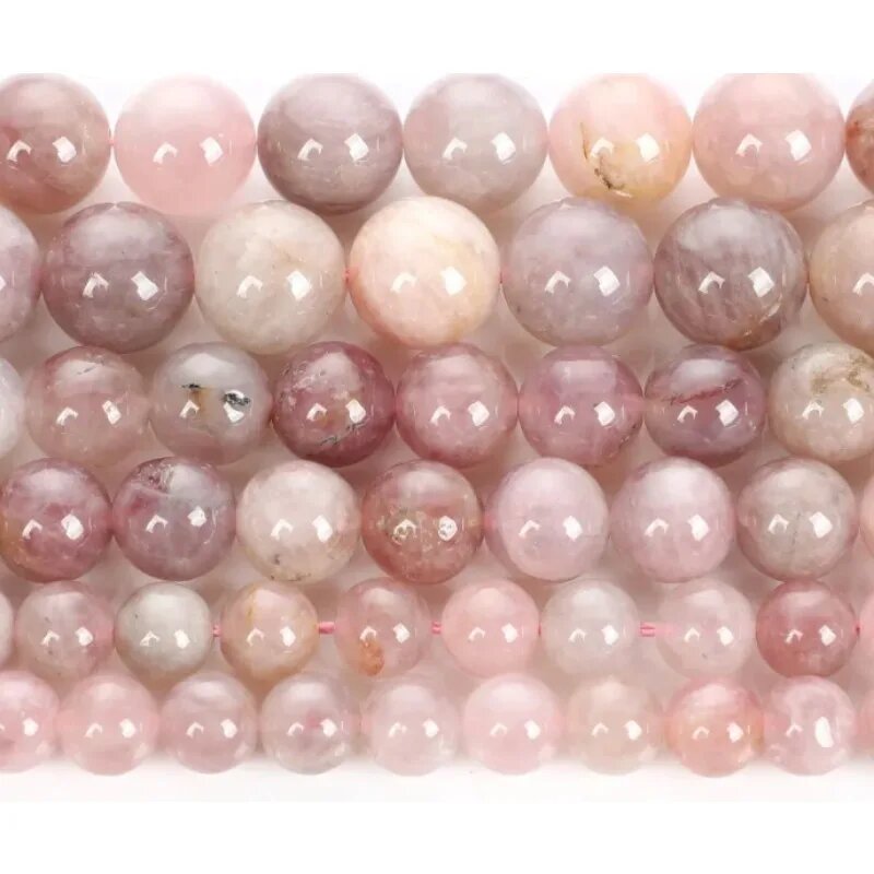 Бусины розовые Опал 8 мм, 20 шт.