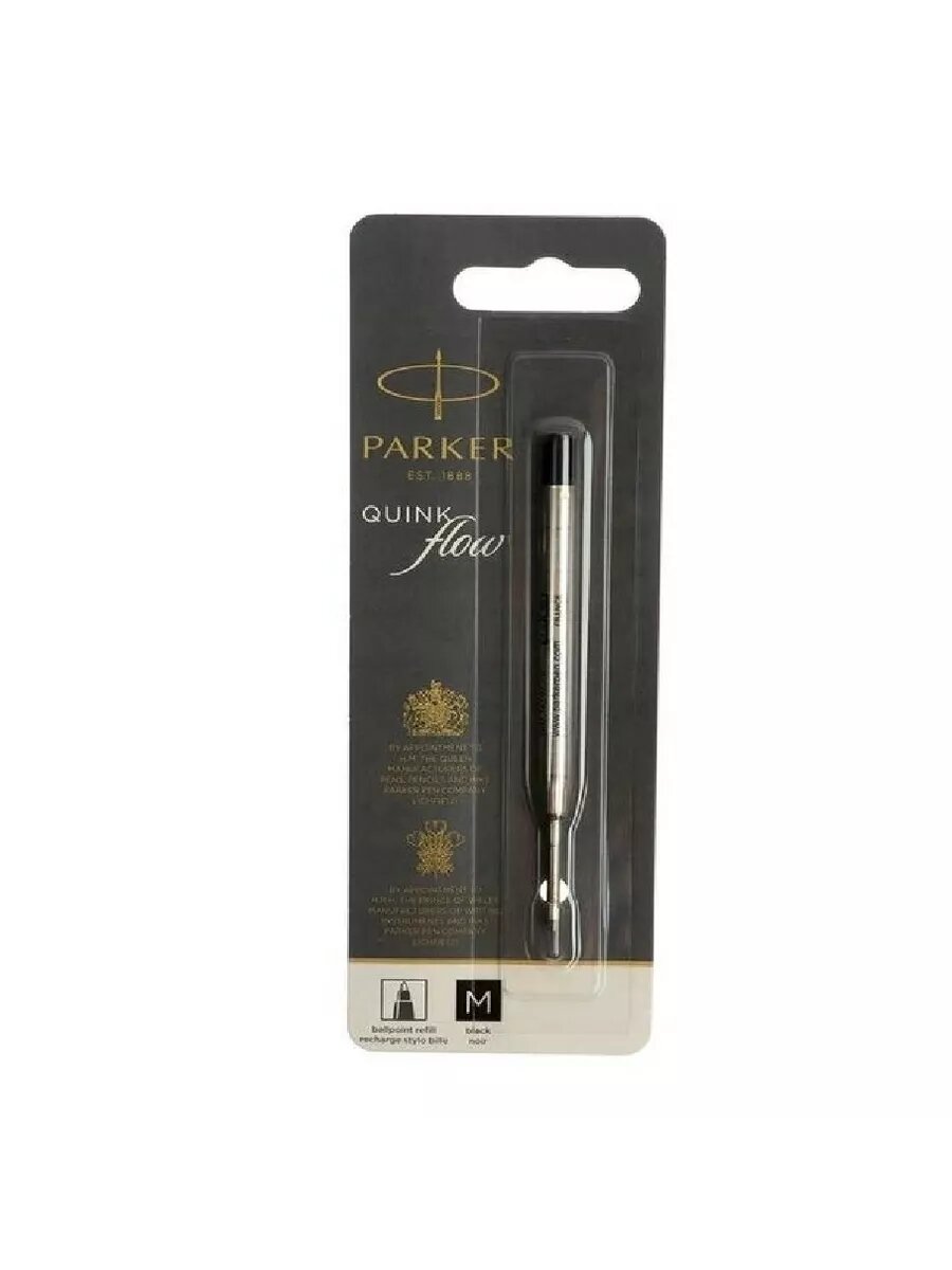 Стержень шариковый Parker QuinkFlow Z08 B 1.2мм черные чернила