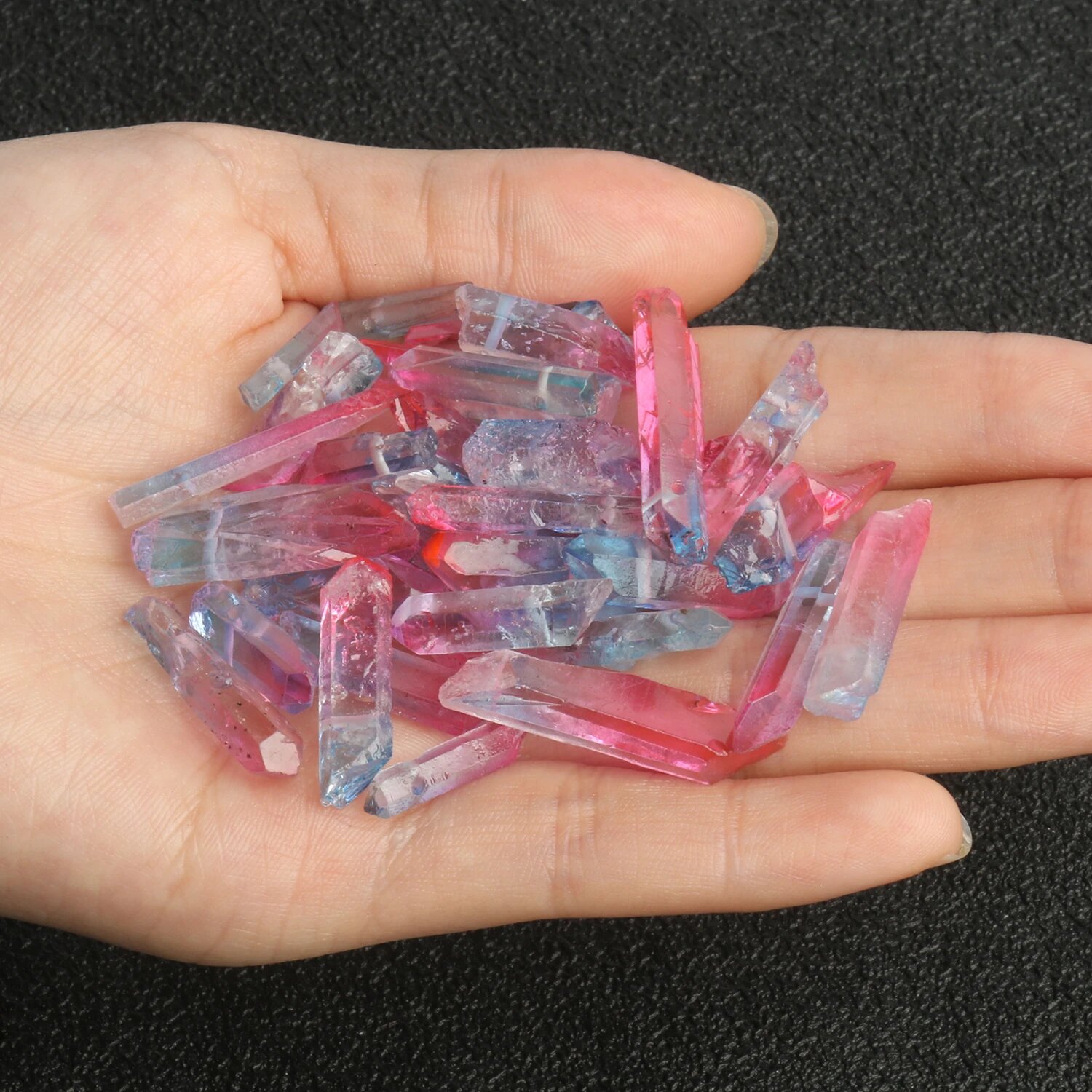 Бусины из кварца TANANTA 10 шт. Фиолетовый, blur pink