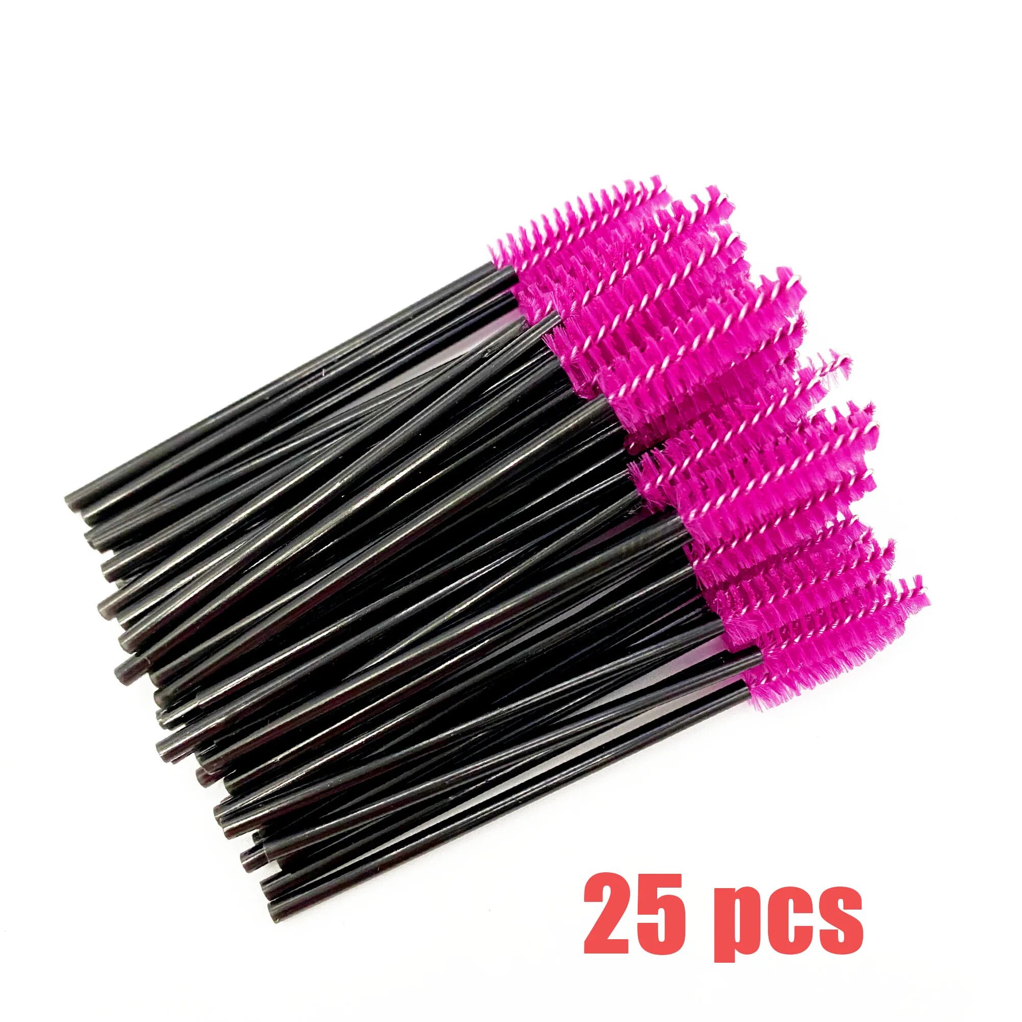 Одноразовые кисти для ресниц и бровей, 25 шт, PinkII
