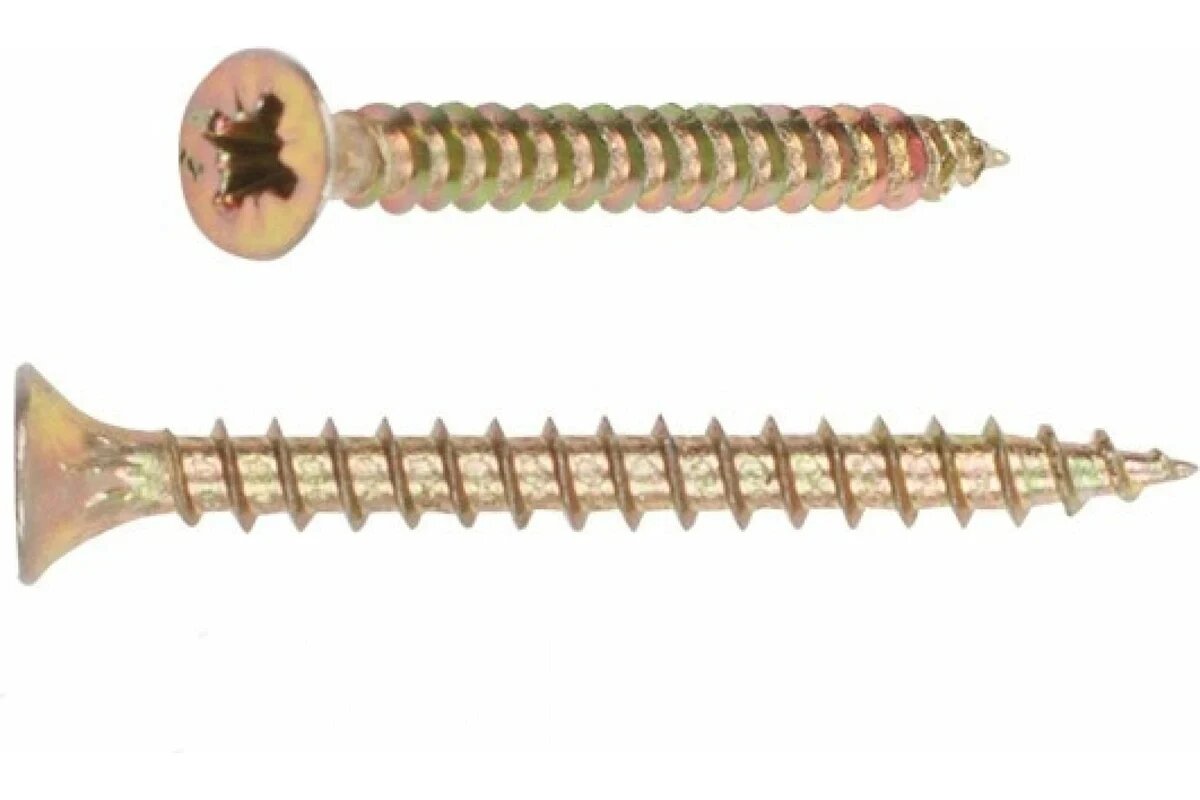 Шуруп STARFIX универсальный 6.0x90 мм желтый цинк с потайной головкой PZ, острый наконечник, 10 шт.