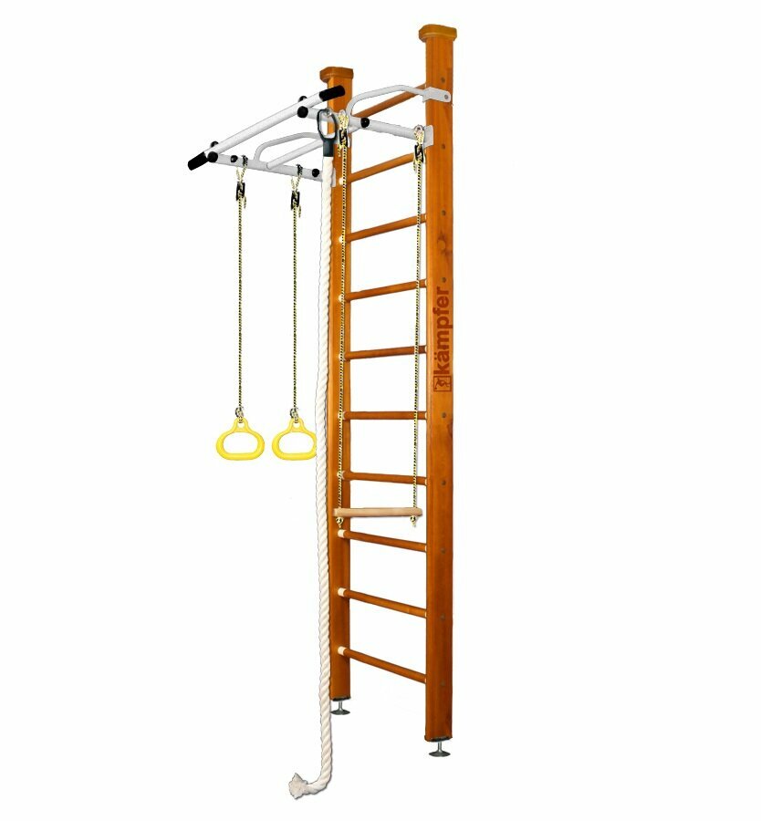 Шведская стенка Kеmfer Helena Ceiling (№3 Классический Стандарт белый антик турник)