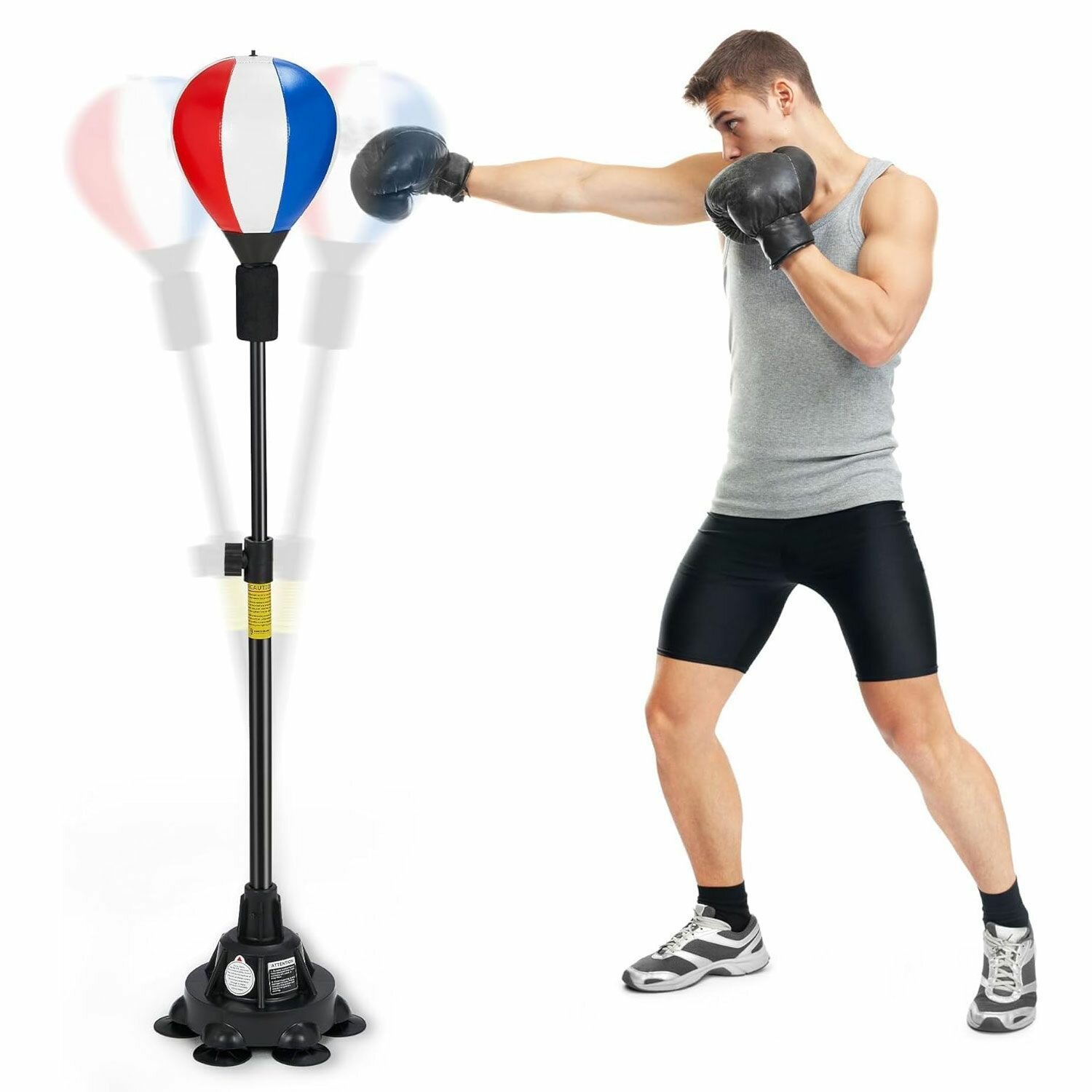 Груша боксёрская напольная, Для роста от 110 см до 160 см, Стойка для бокса