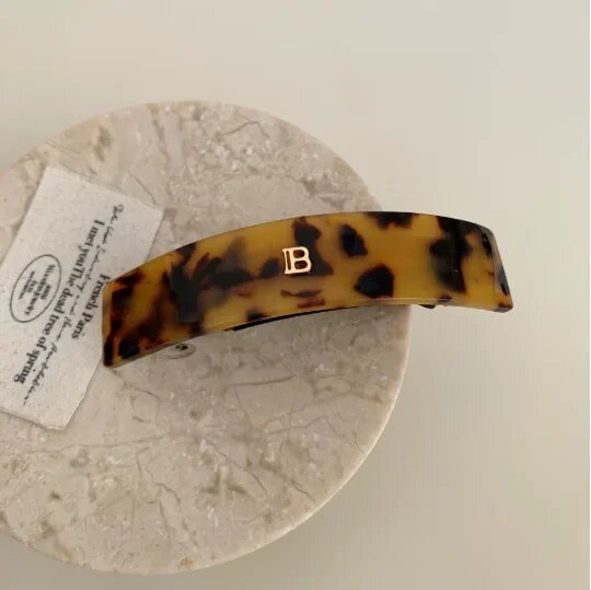Заколка для волос черепаховая Curved tortoiseshell