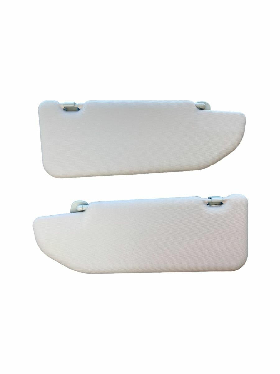 Солнцезащитные козырьки (серые) Люкс Лада Веста, с одним зеркалом комплект 2 шт