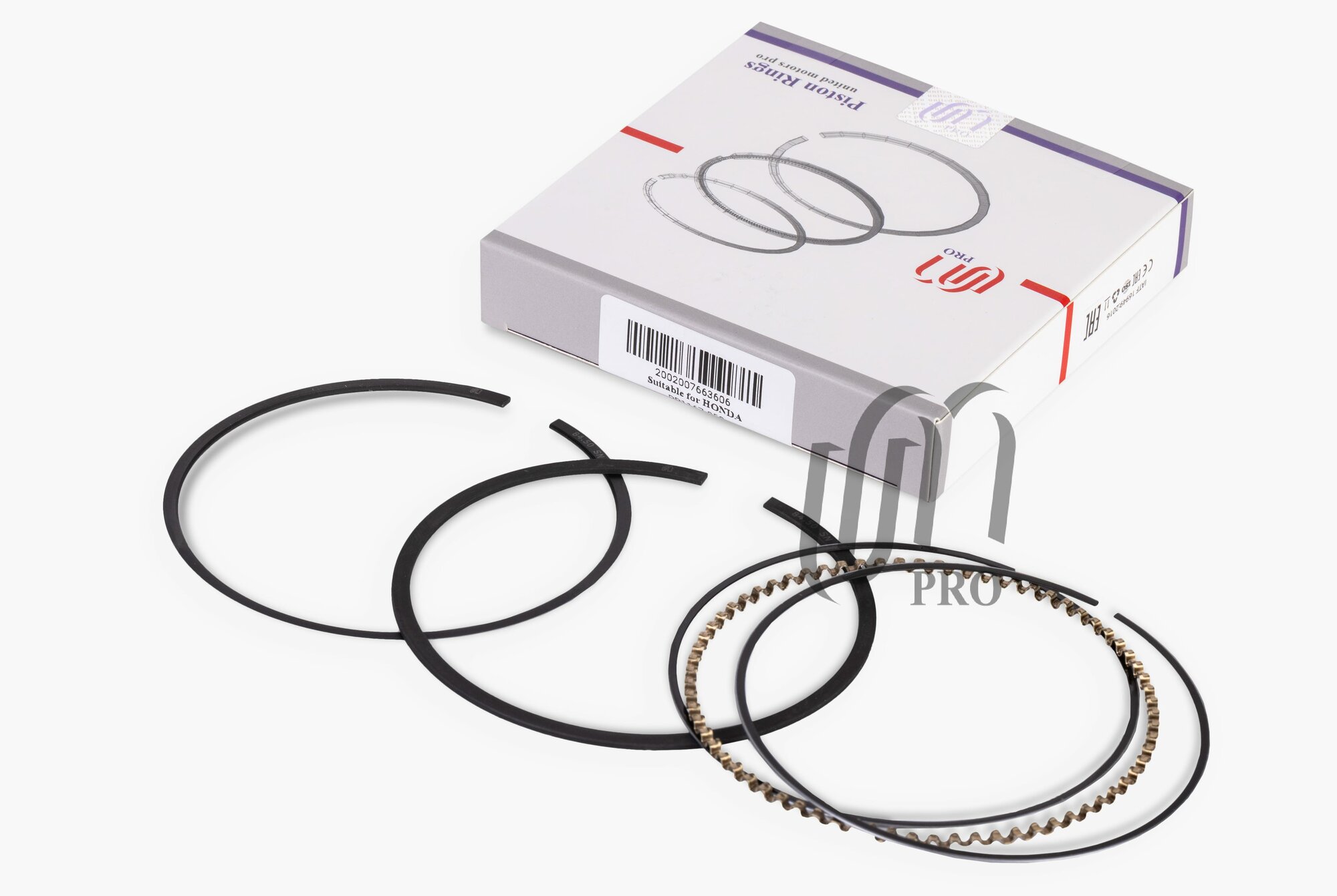 Комплект поршневых колец 0.50 Honda B20B d84.0+0.5 1.2-1.2-2.8 на 1 цил. UM, UNITED MOTORS PR1167050