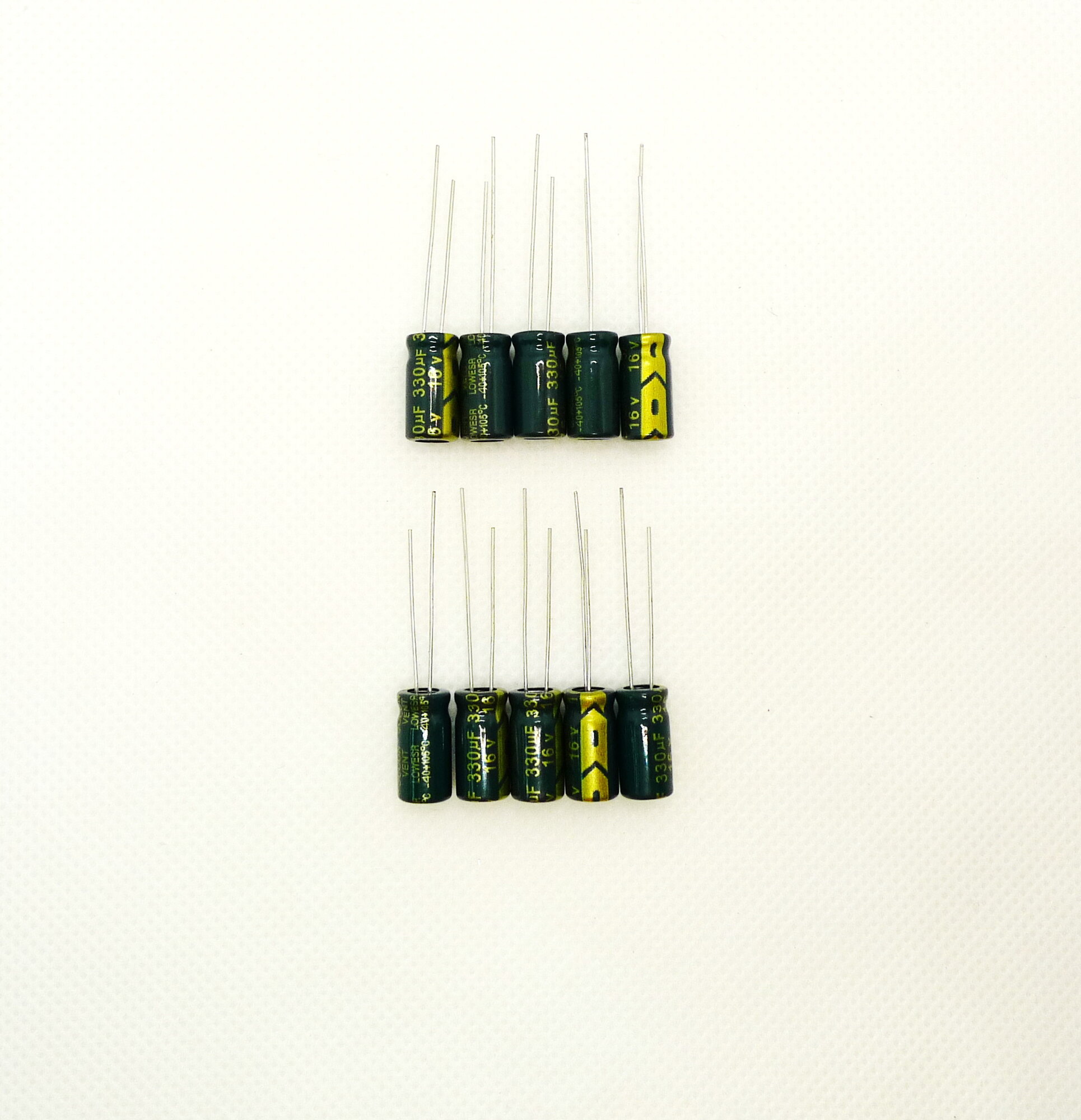 16V, 330 uF, +-20%, 6*12 мм, алюминиевый электролитический конденсатор (комплект 10 шт)