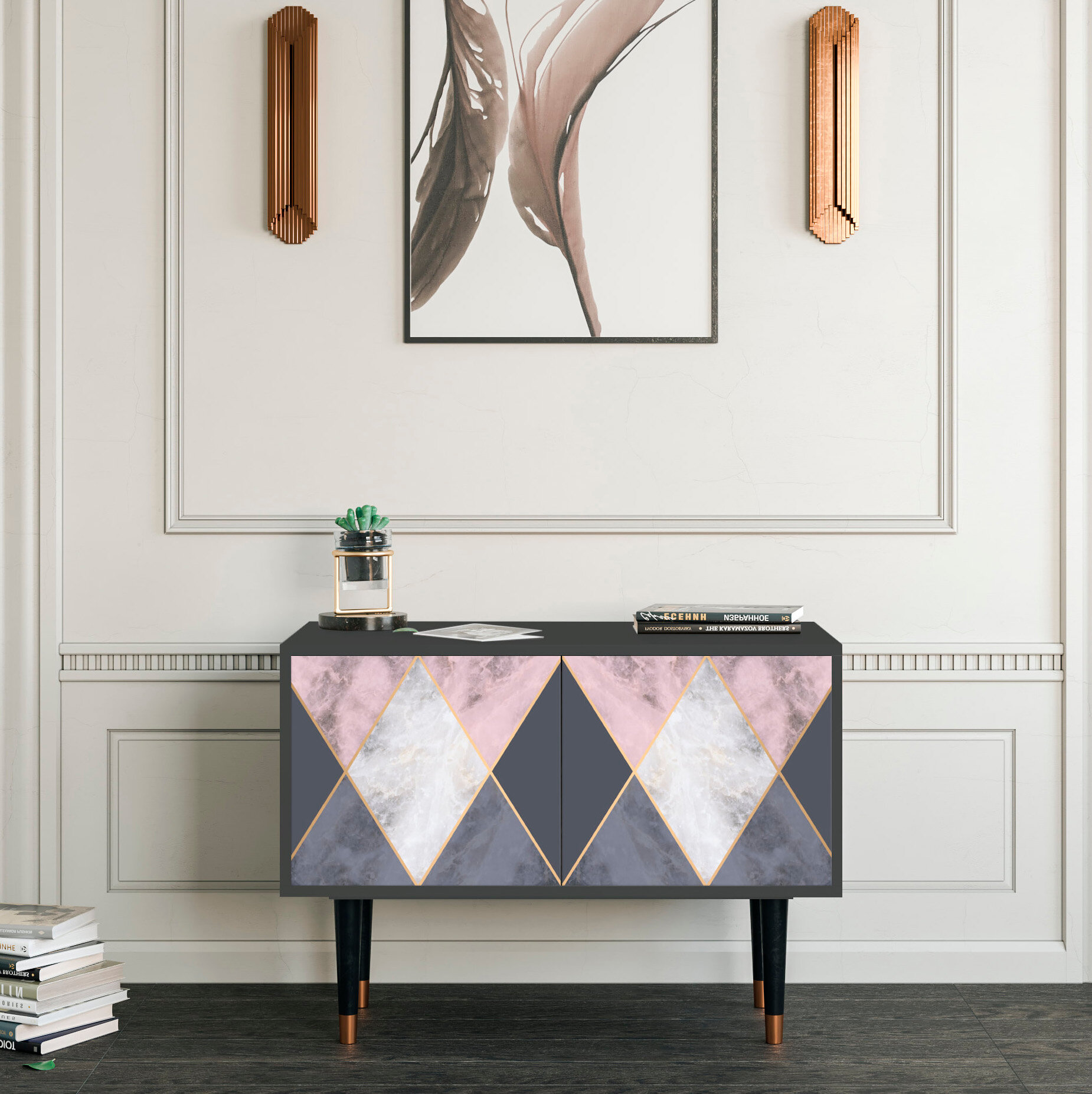 Комод - STORYZ - S1 Ideal Harmony, Размер - 94 x 69 x 48 см, Цвет корпуса - , Антрацит