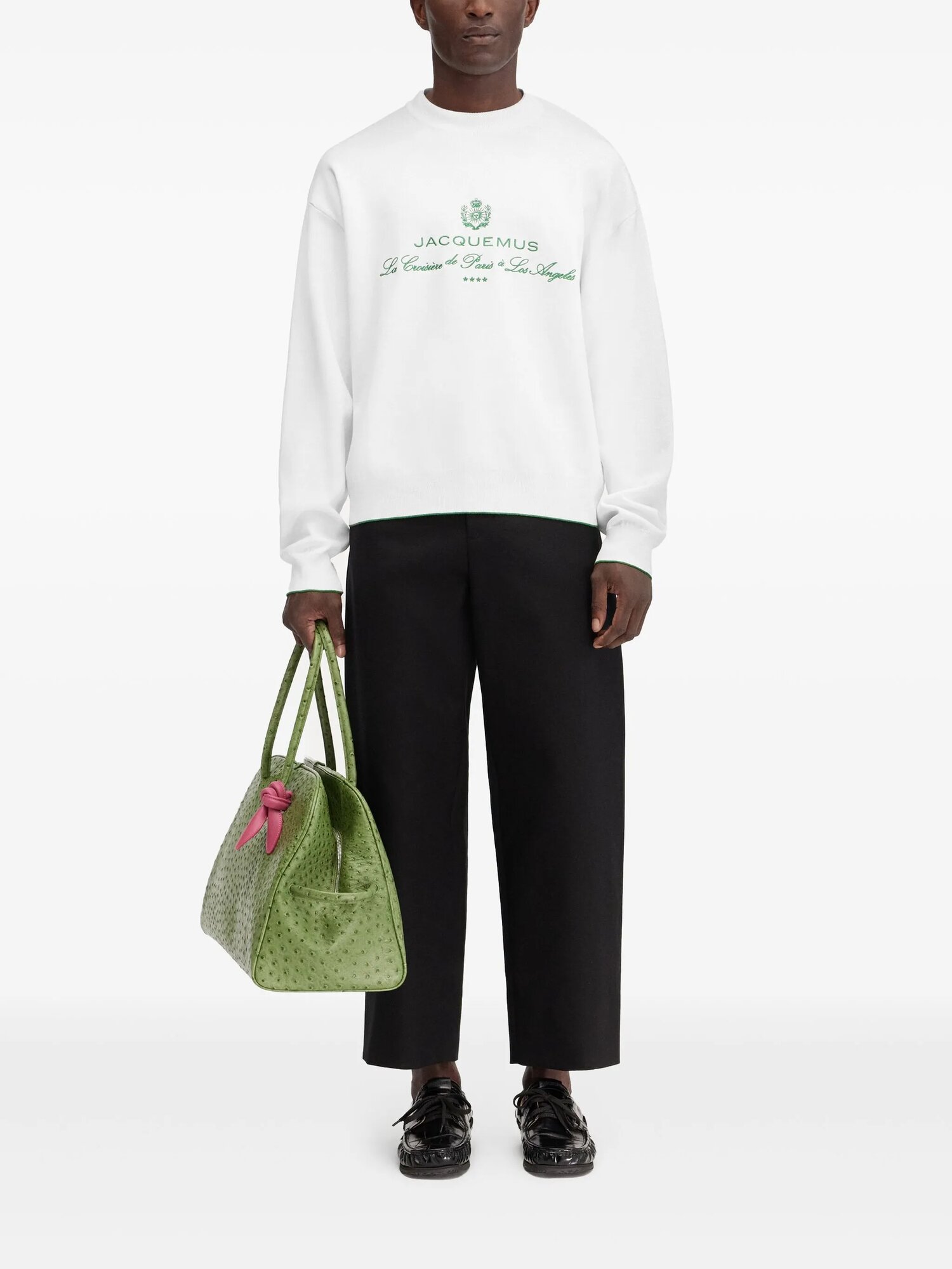 Толстовка Jacquemus La Maille Venice, размер 42 EU, , бежевый/белый — фото 1