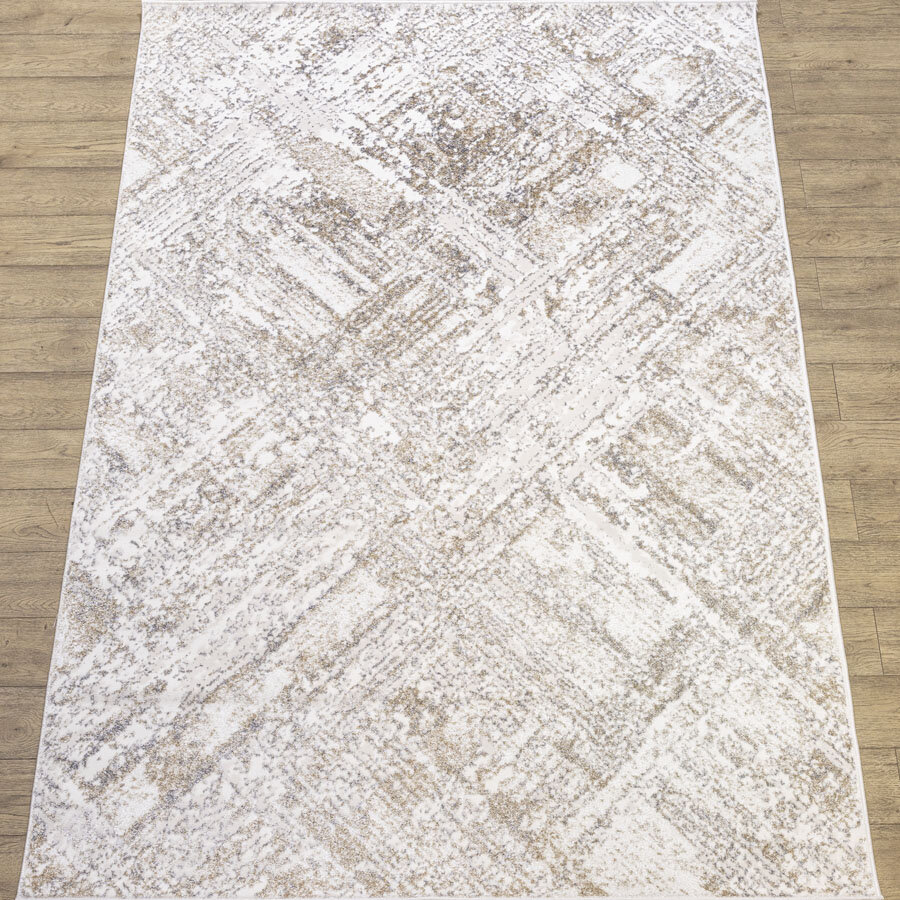 Ковер, Прямой, Бежевый, Серый, Золотисто-жёлтый, Современный, на пол, в гостиную, спальню, в ассортименте (150 см. на 230 см.)