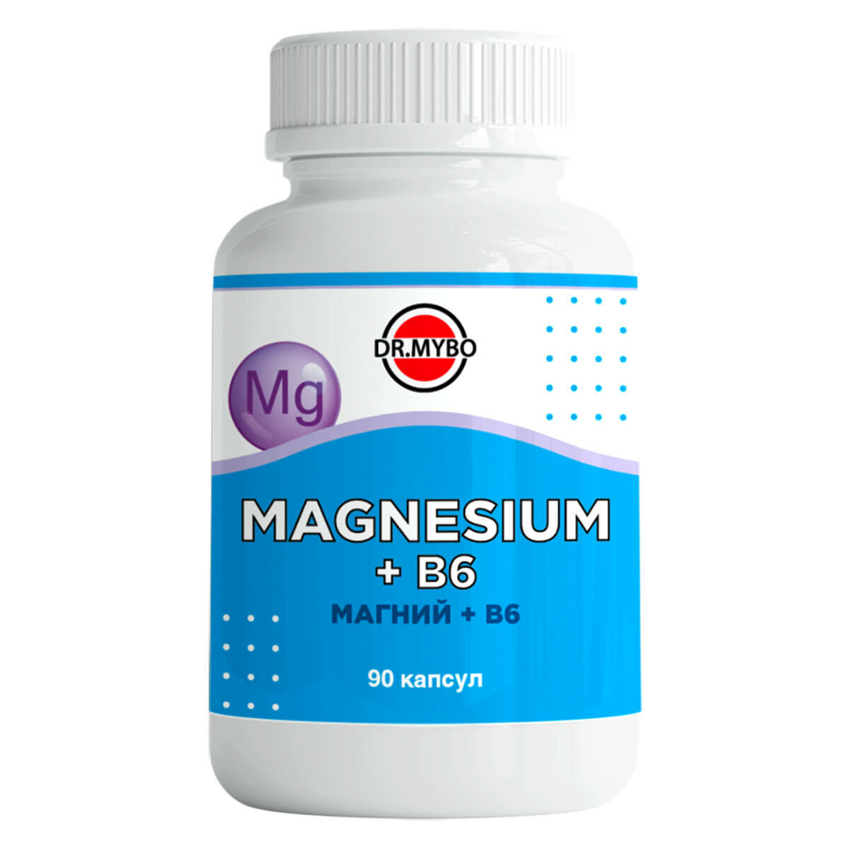 Магний + B6, 90 капсул, Dr. Mybo