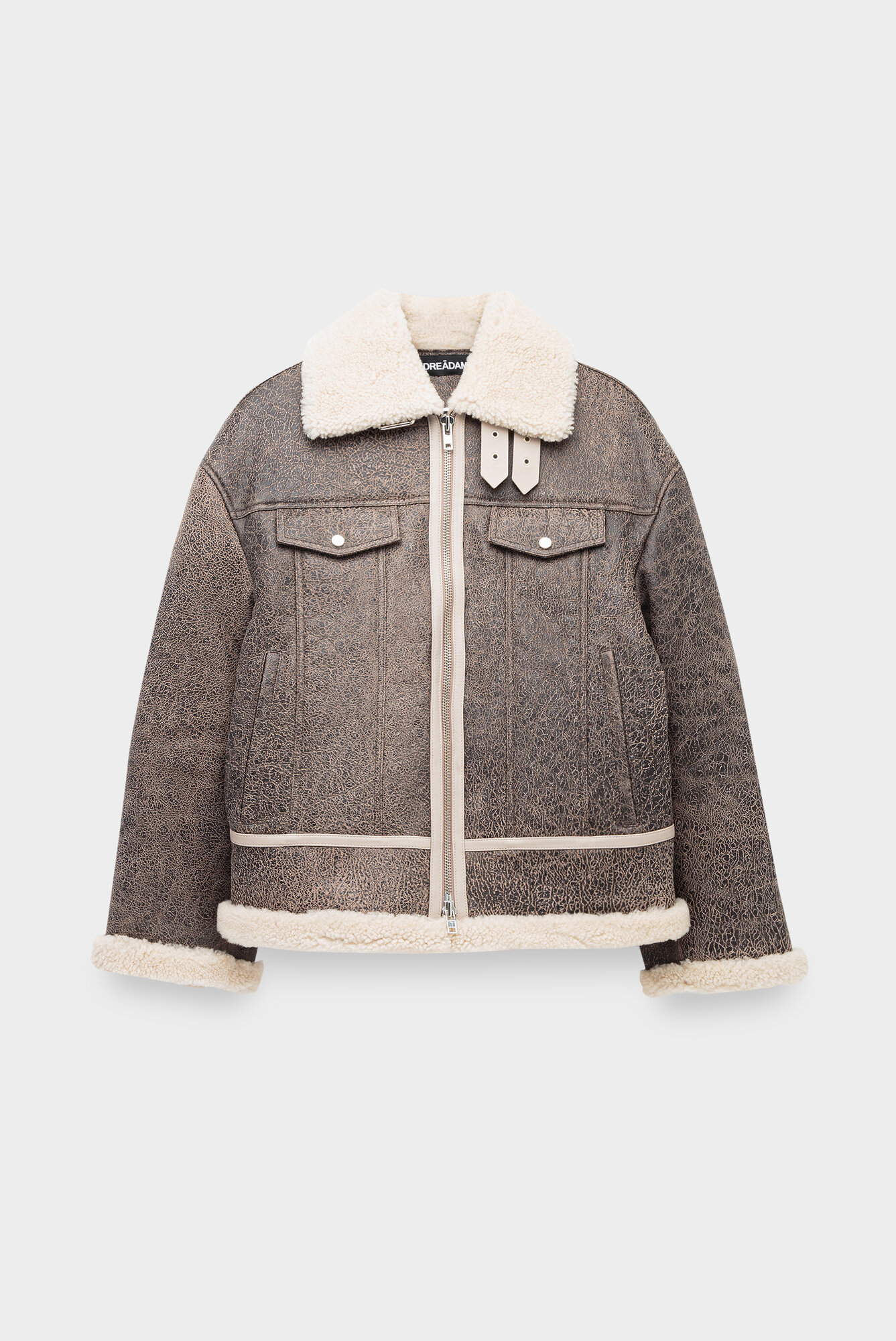 Дублёнка shearling oversize jacket