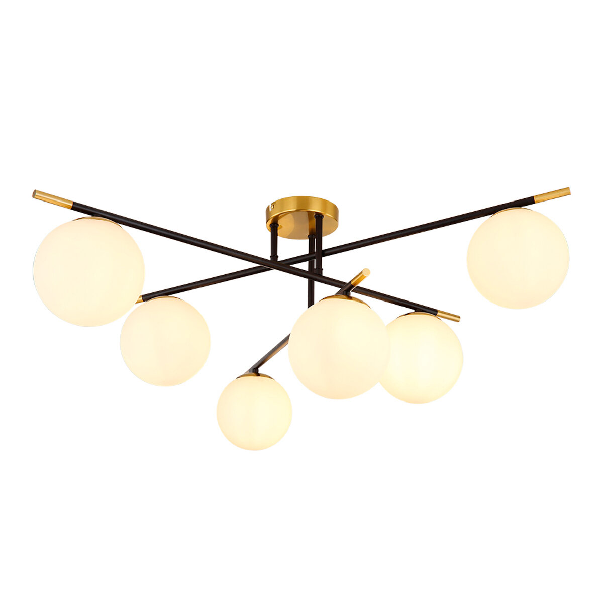Потолочная люстра Arte Lamp ALCOR A2224PL-6BK, E14, 40 Вт, Чёрный