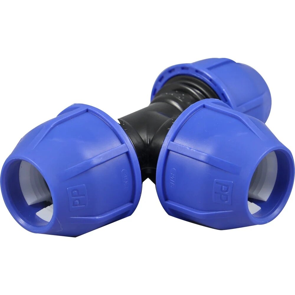 Millennium Тройник компрессионный ПНД переходной 75?63?75 мм — соединительный фитинг PTP756375