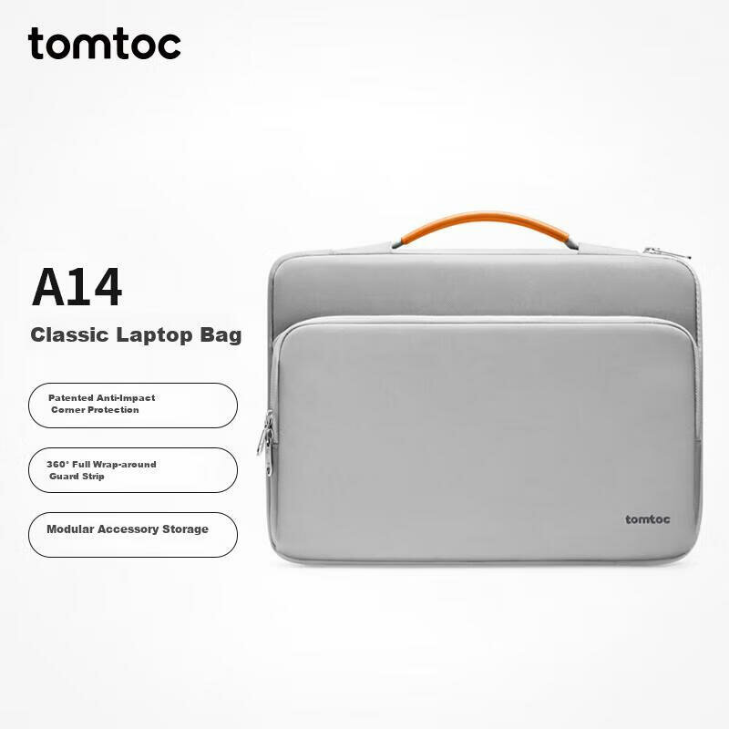 Tomtoc Laptop Bag, Handheld Notebook Bag, 13-Inch Shock-Absorbing, Business Style, Suitable for Men And Women, Compatible with Apple MacBook Air