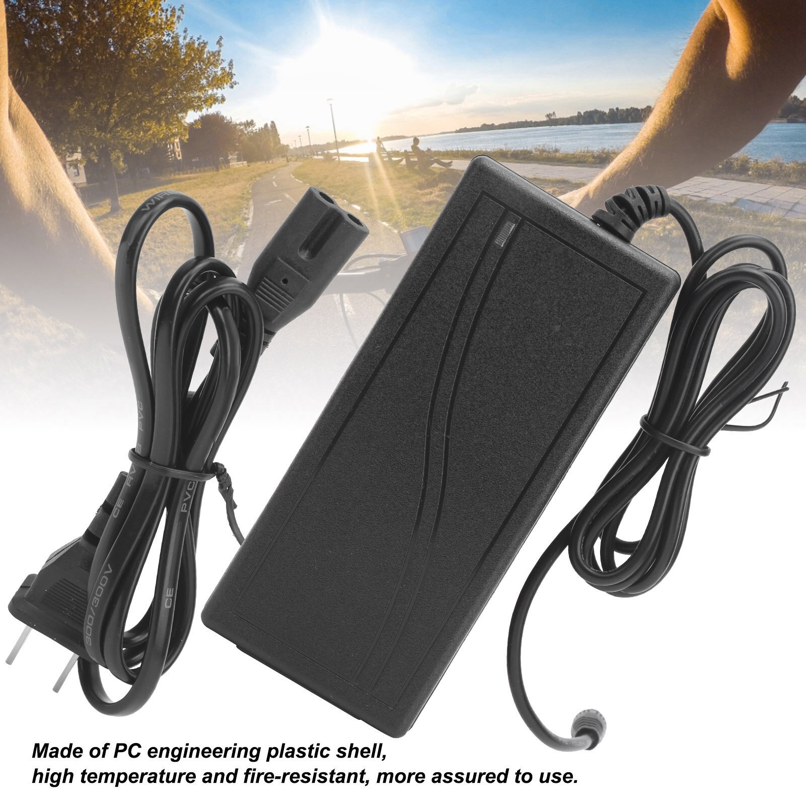 100 240 В, вилка стандарта США, 42 В, 2 А, зарядное устройство для литиевой батареи, адаптер для зарядки электрического скутера