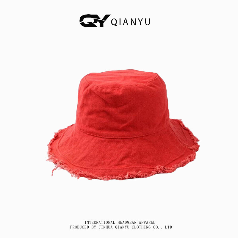 Шляпа, женская, темно-красная, с заусенцами