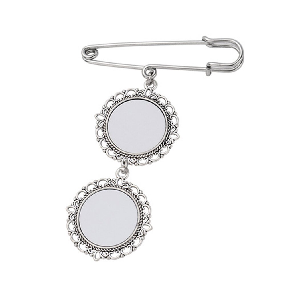 Брошь-заготовка для термотрансферной печати JS077-2