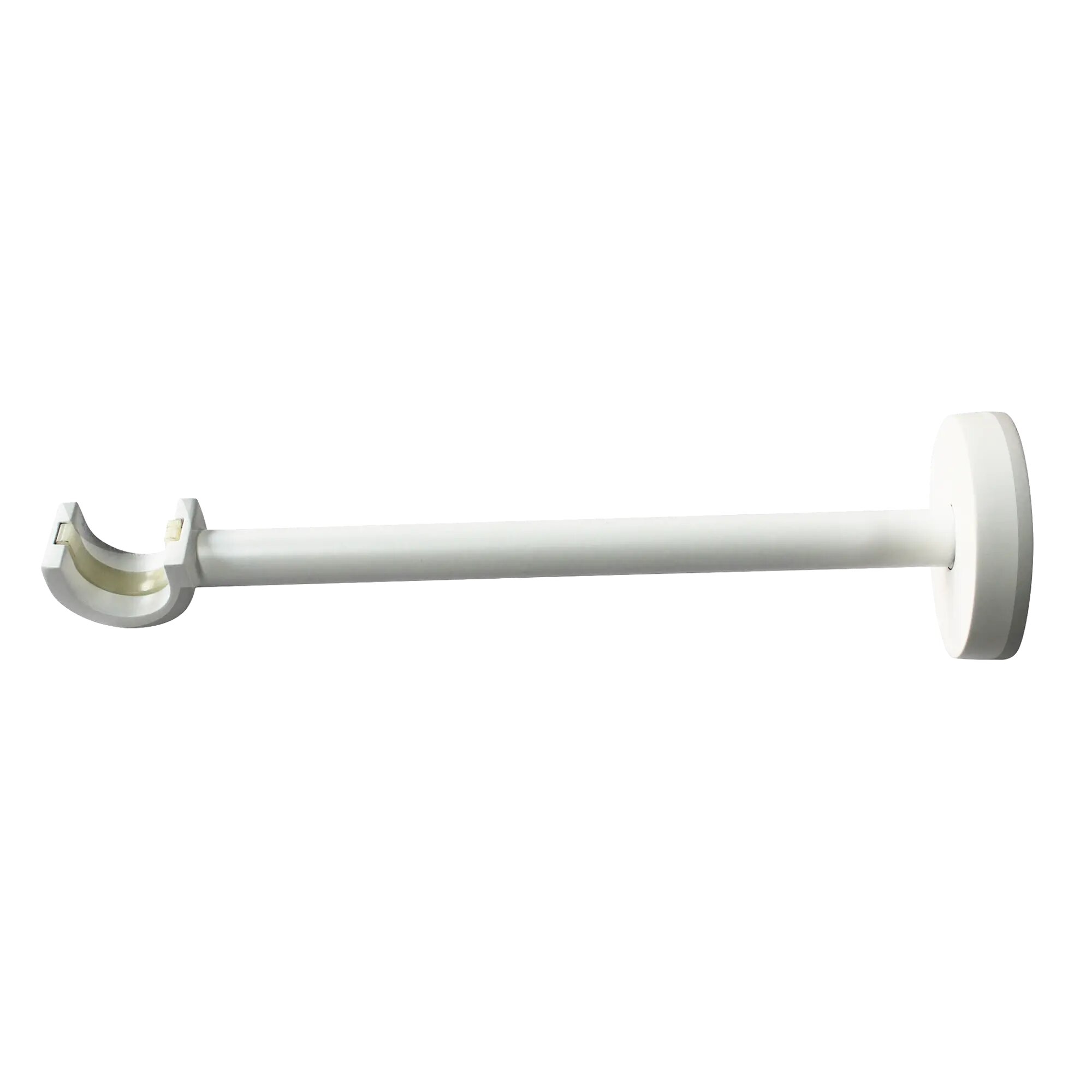 Inspire держатель однорядный открытый металл белый цвет 2 см для профилей крепления полок