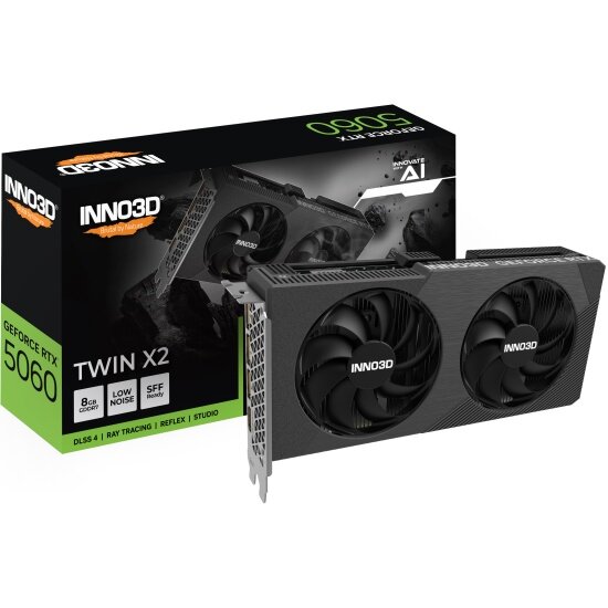 Видеокарта INNO3D GeForce RTX 5060 TWIN X2 8G