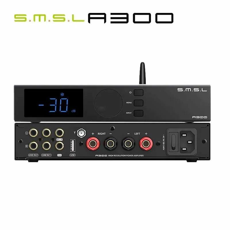 S.M.S.L A300 аудиоусилитель, Hi-Fi стерео, 2x80W