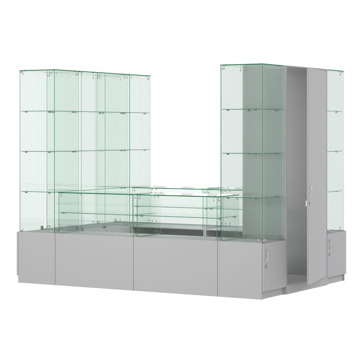 Павильон истра островной №7б (4, 86 кв. м), Серый