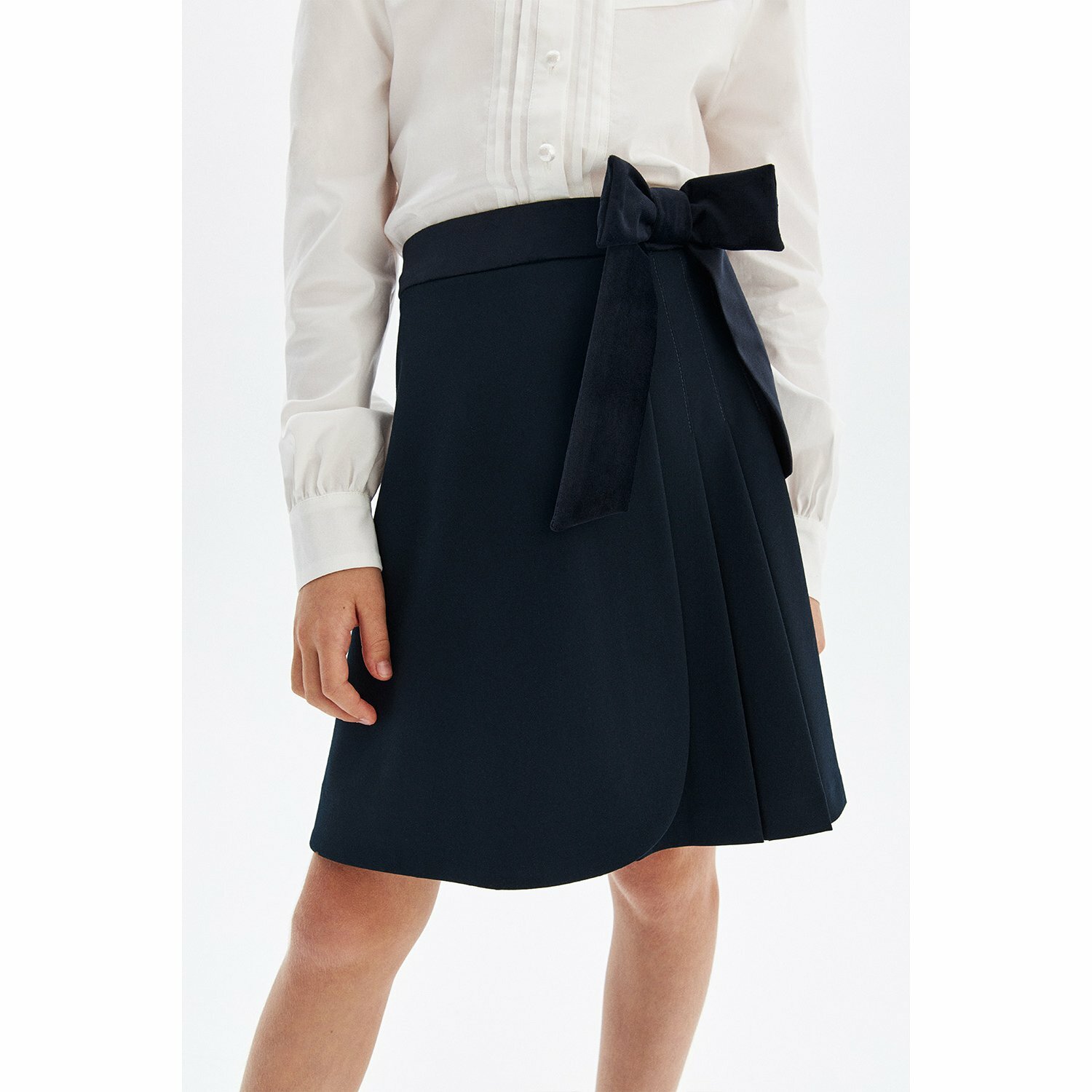 Школьная юбка-шорты костюмные