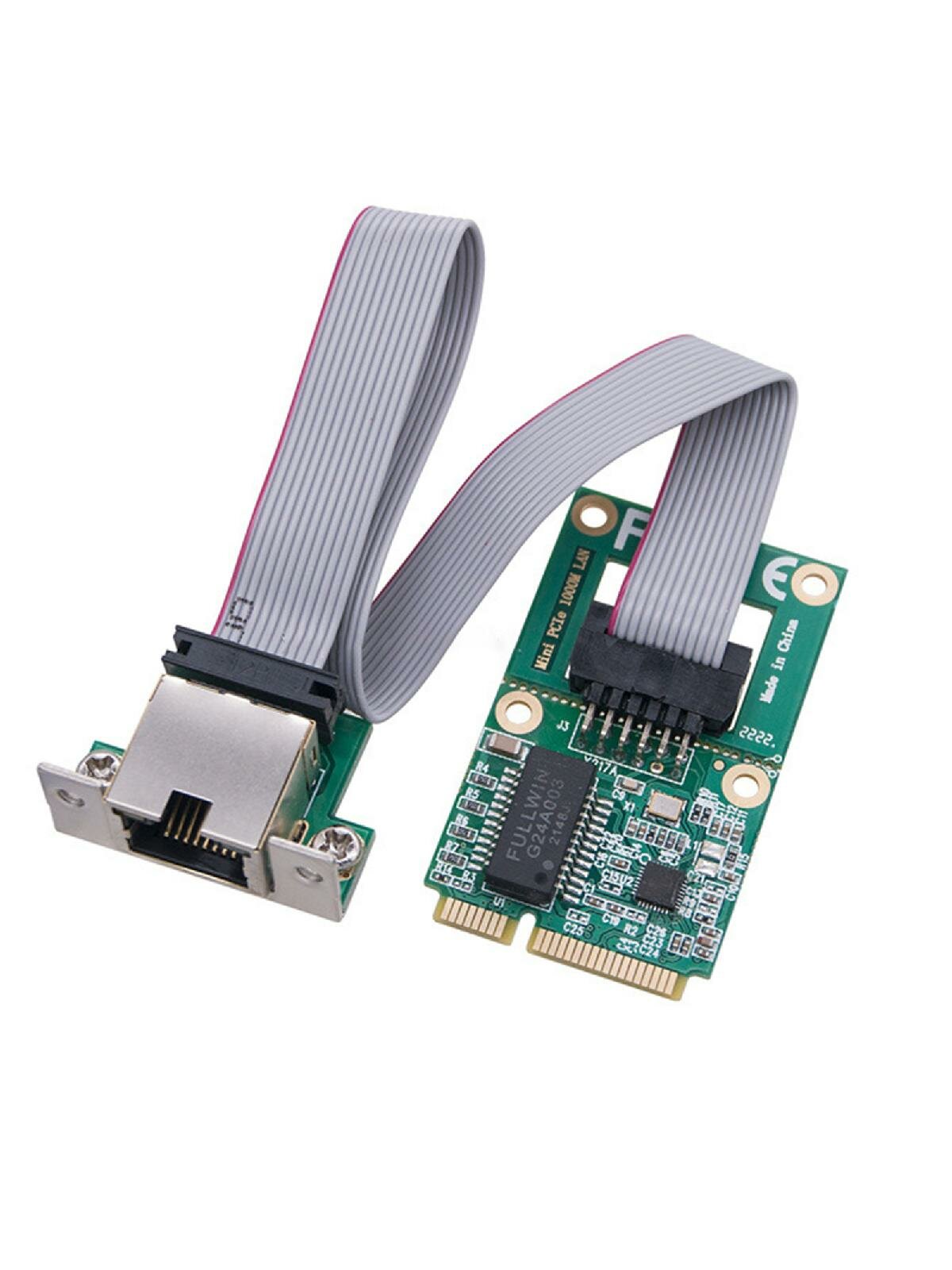 Network Card Mini PCI-E Network Card 1000Mbps Gigabit Ethernet NIC RJ45 LAN Network Adapter for Computer PC RTL8111F