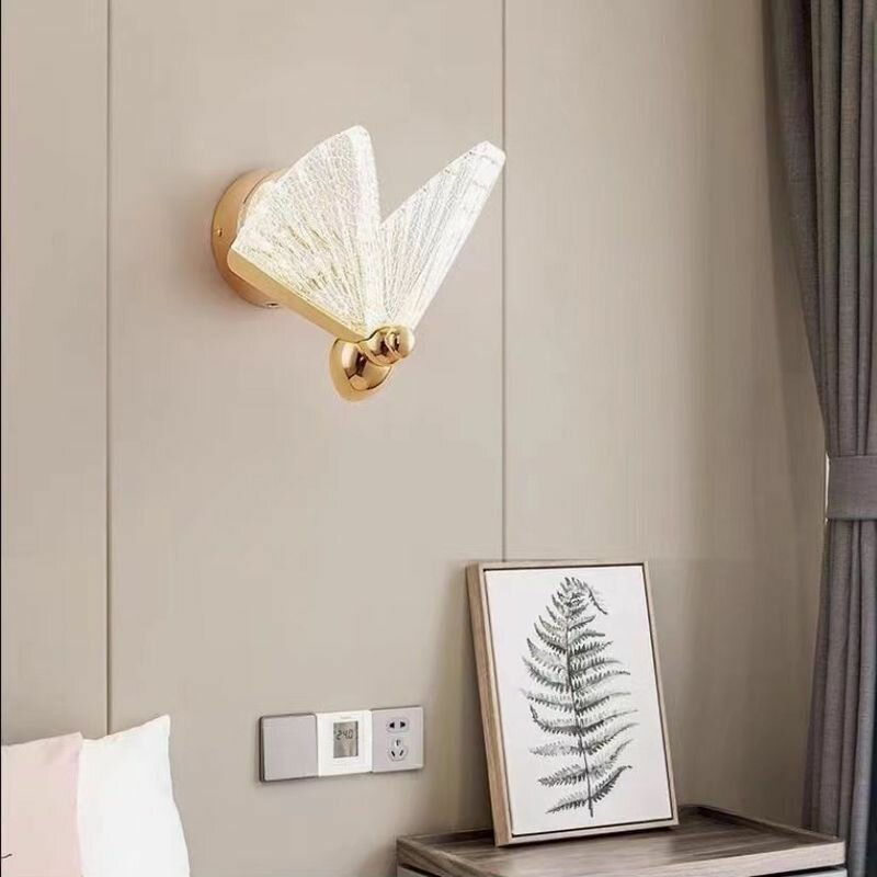 Прозрачные бабочки настенные фонари, LED, 6W