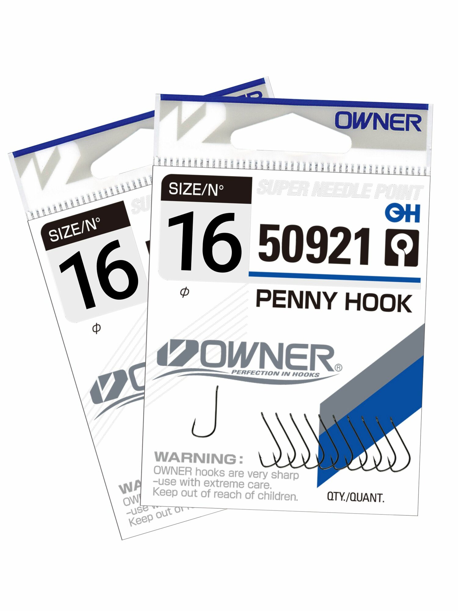 OWNER Крючок Penny Hook BC №16 11шт 2 упаковки