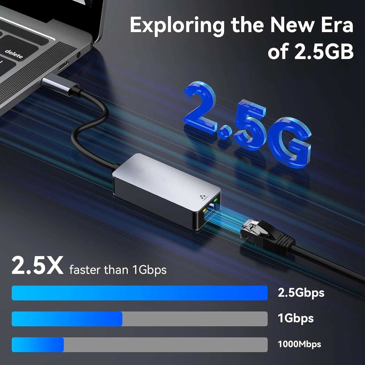 USB-C Ethernet адаптер 2.5G Type-C to 2.5G — фото 1