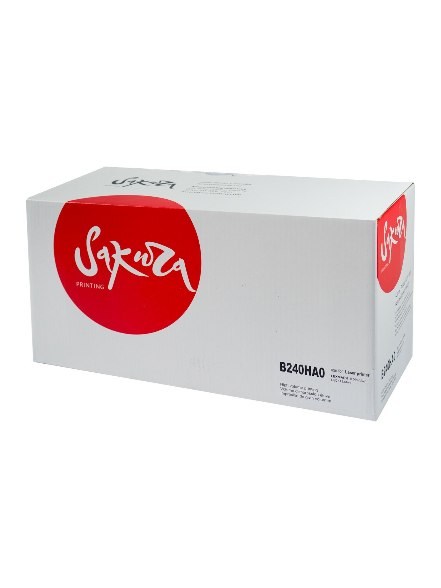 Картридж Sakura B240HA0 для Lexmark B2442dw, MB2442adwe, черный, 6000к.