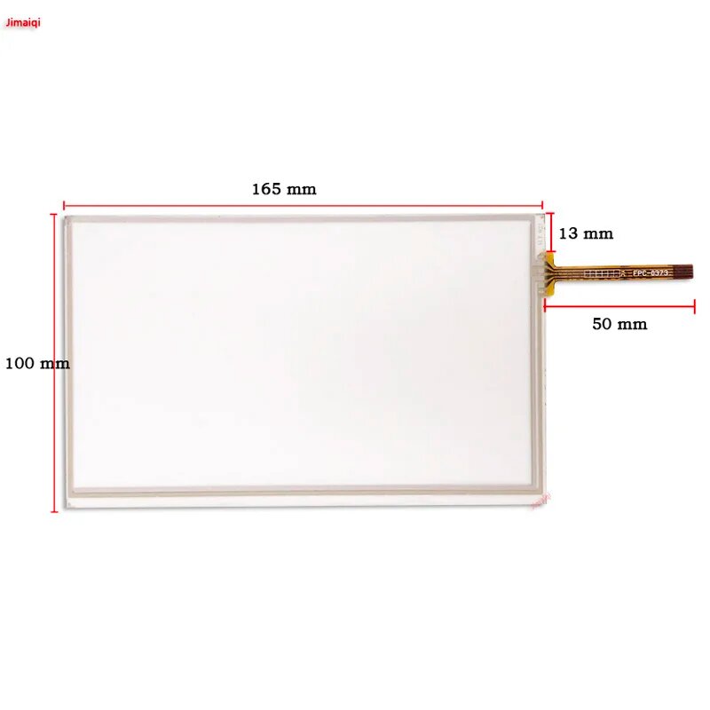165*100 мм 165 мм*100 мм 4-контактный резистивный 7-дюймовый сенсорный экран, дигитайзер сенсорной панели для автомобиля, DVD-ПЛК YLT-623 FPC-0373, стекло